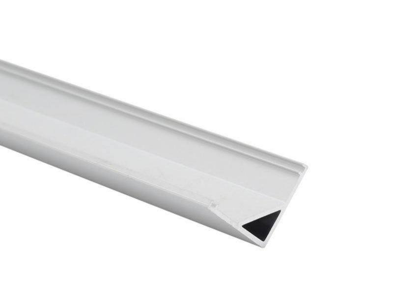 LED Channels | with PC Cover Channel Extrusion 90 Angle