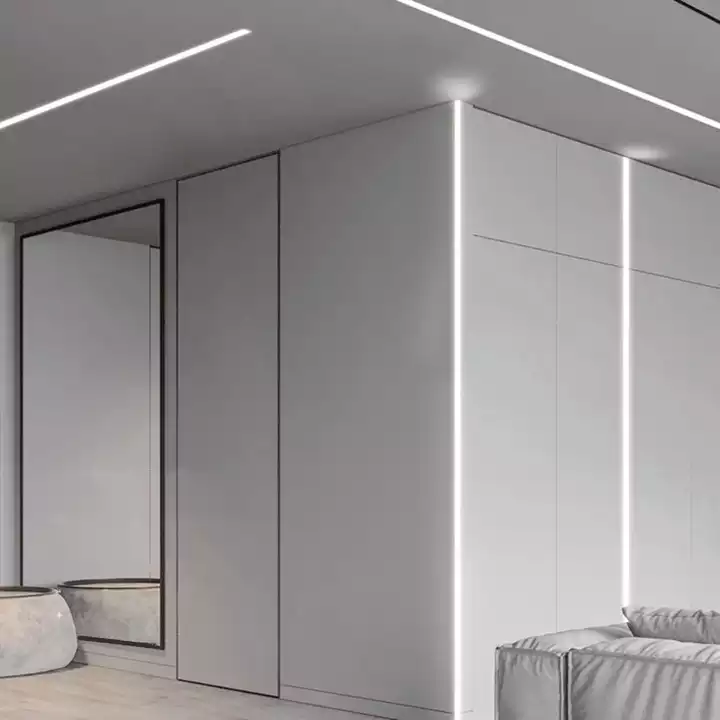 LED Channels | with PC Cover Channel Extrusion 90 Angle