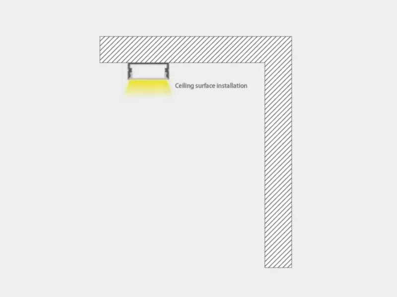Slim Extrusion LED Profile for Strip Light LED Channels