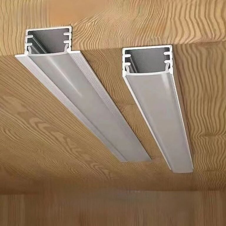 Recessed surface mounted LED profiles for LED lighting solutions
