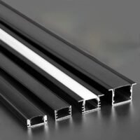Recessed surface mounted LED profiles for LED lighting solutions
