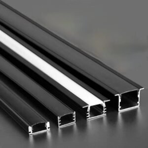 Recessed surface mounted LED profiles for LED lighting solutions