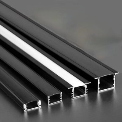 Recessed surface mounted LED profiles for LED lighting solutions