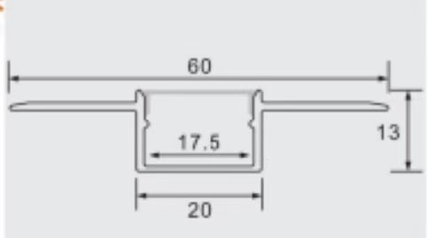 20mm Width Bendable Aluminum LED Channel Track with Flexible Silicone ...