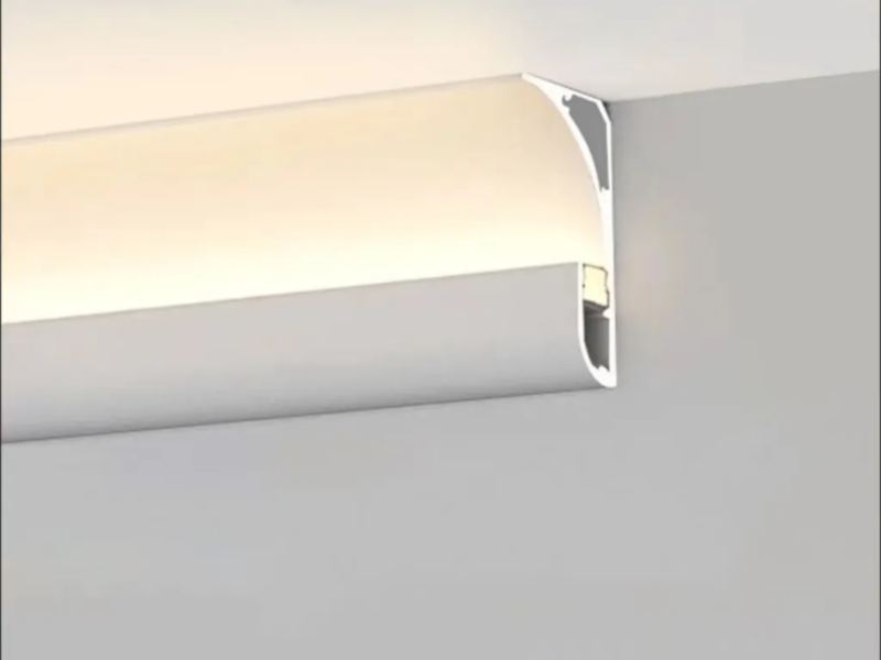 Ceiling Top Corner LED Profile White Aluminum Channels – LED Strip Channel