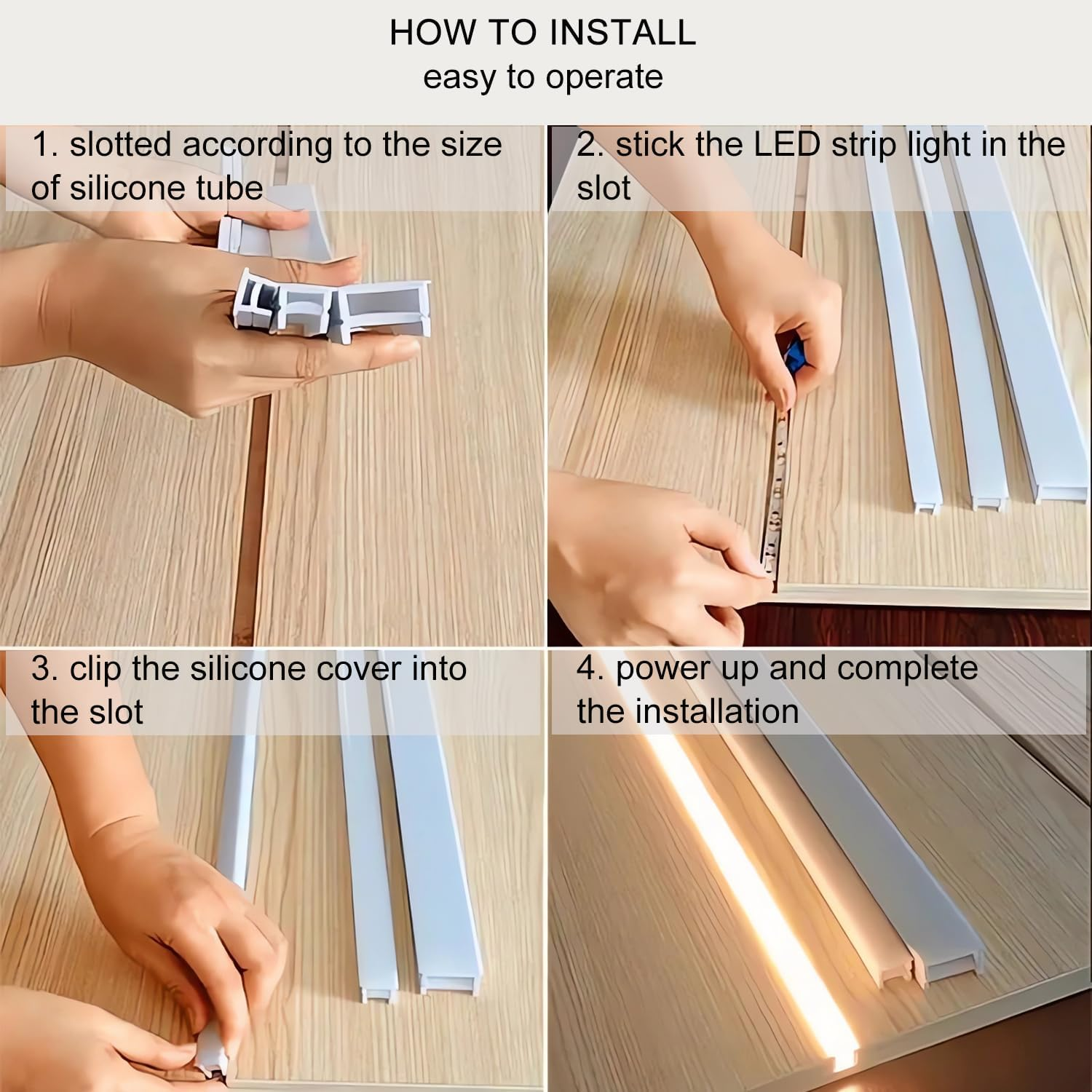 10mm Wide Silicone LED Profile Flexible Neon Tube LED Strip Channel ...
