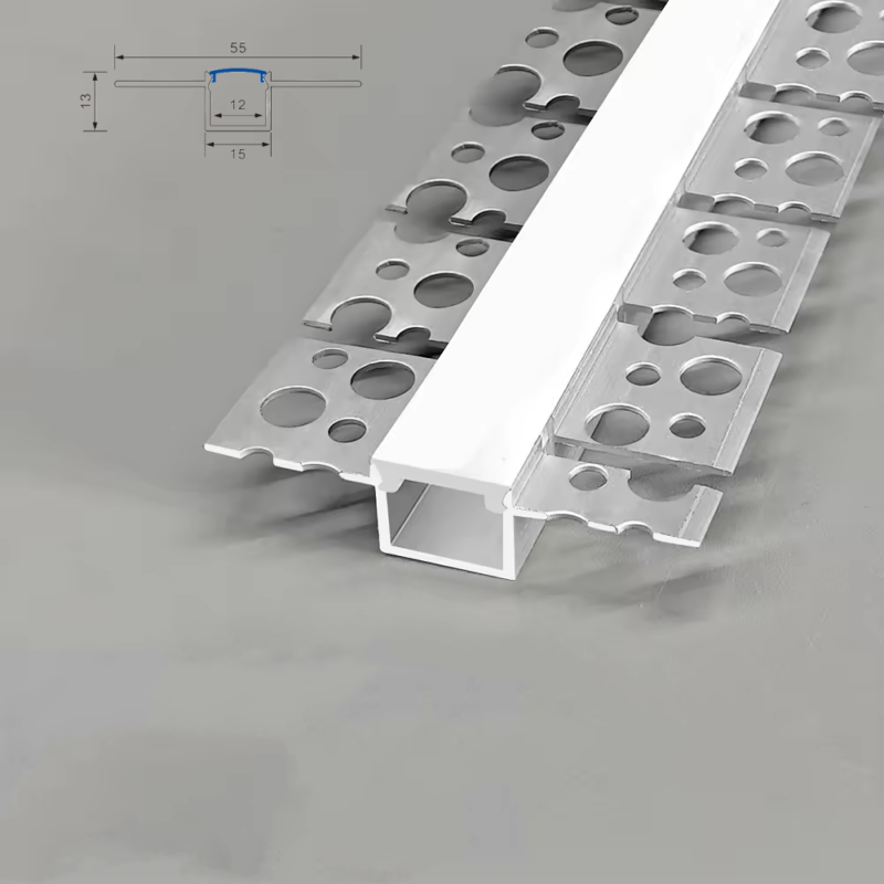 W55mm H13mm Flexible Bendable LED Profile Channel with Silicone Cover ...